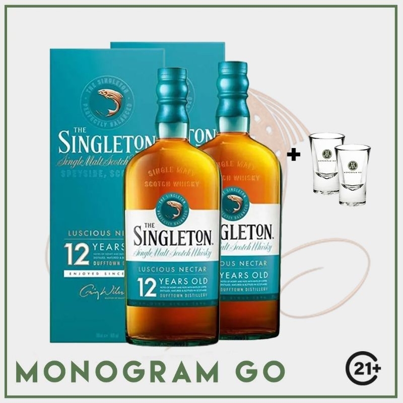 Jual Singleton 12 Years Old Luscious Nectar 700ml (2 Bottles + 2 Shoot Glass) | Shopee Indonesia