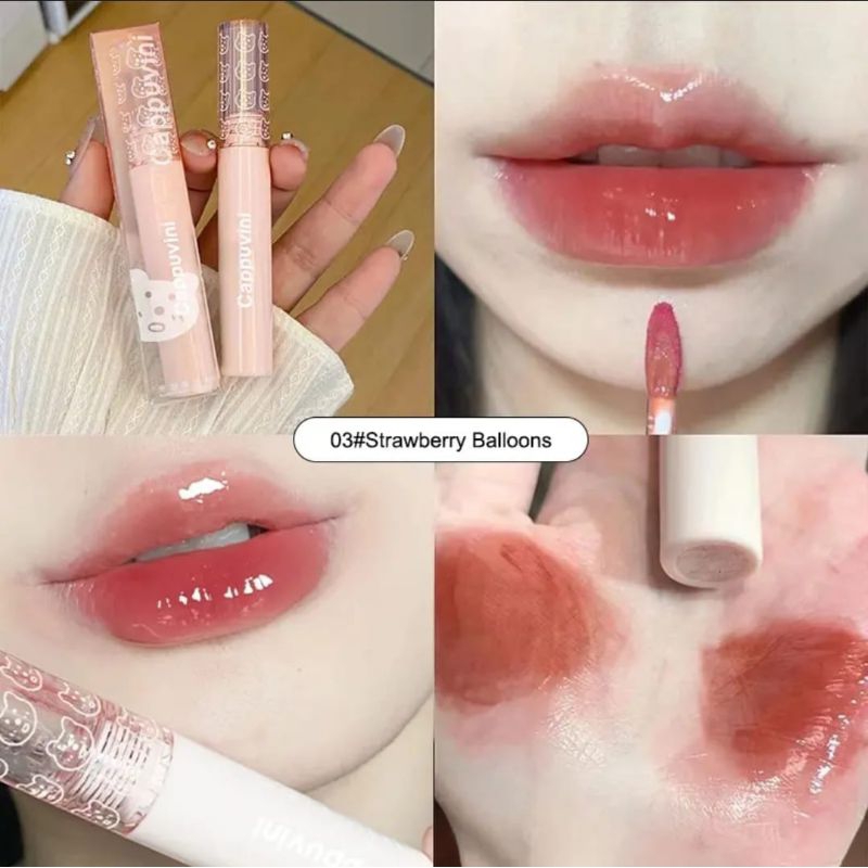 Jual CAPPUVINI LipGloss dengan efek GLASS . Cappuvini GLASS lipgloss ...