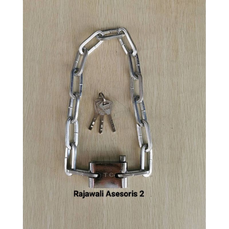 Jual Gembok Rantai / Chain Lock / Gembok Sepeda Motor 60 cm dan 90 cm ...
