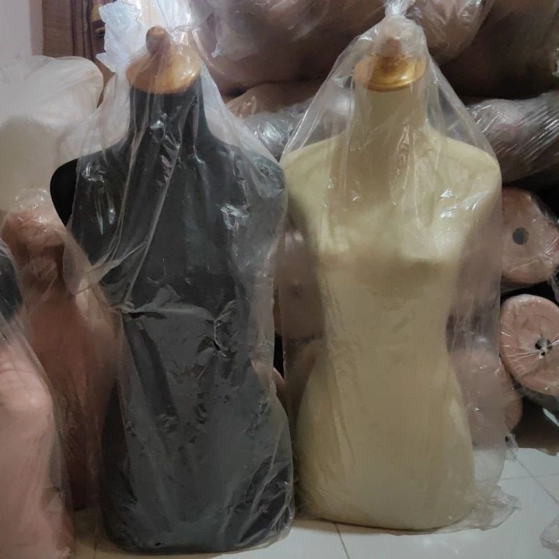 Jual PROMO Patung Manekin Body Cewek Lapis Kain Hitam Dan Krem / Patung ...