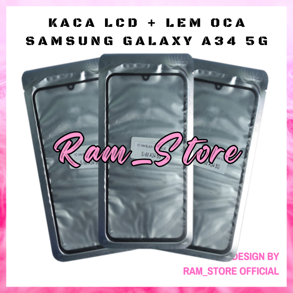 Jual Glass Kaca Lcd SAMSUNG GALAXY A34 5G Touchscreen Depan Plus Lem Oca Kering | Shopee Indonesia