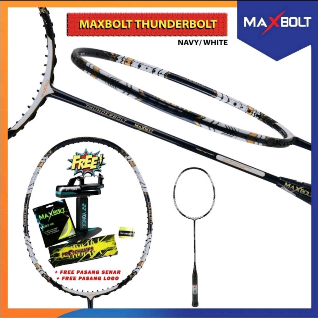 Jual Raket Maxbolt Thunderbolt Original 100% | Shopee Indonesia