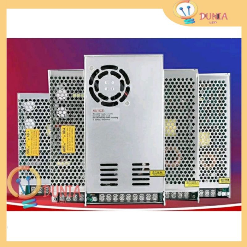 Jual Power Supply Adaptor Switching Trafo LED Strip 12V Body Besar 10A / 15A / 20A / 30A ...