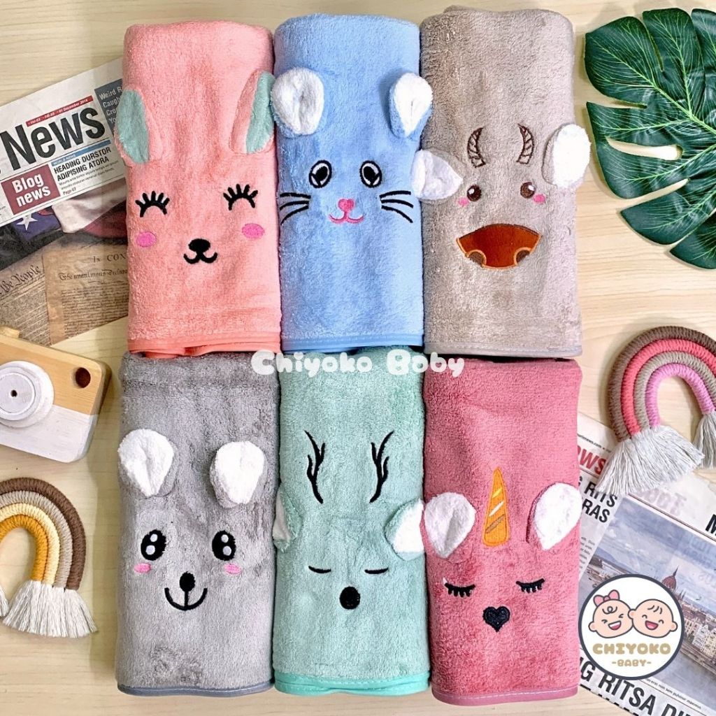 Jual Handuk Bayi Microfiber Premium / Handuk Anak Premium Motif Hewan ...
