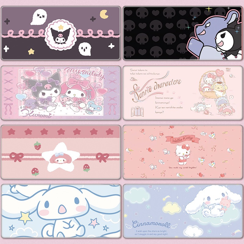 Jual Kawaii Sanrio Long Mousepad Alas Tatakan Laptop Kuromi My Melody