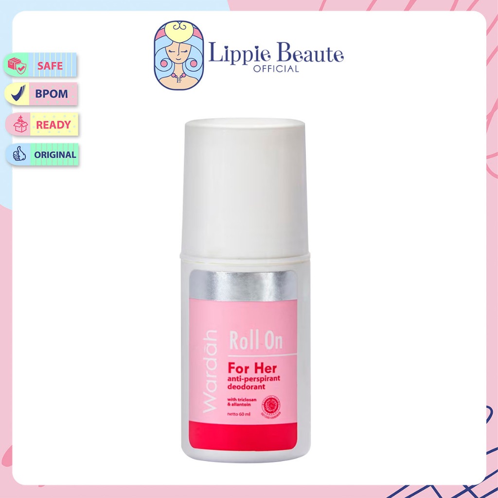 Jual WARDAH - Roll On For Her Anti Perspirant Deodorant 60ml | Shopee ...