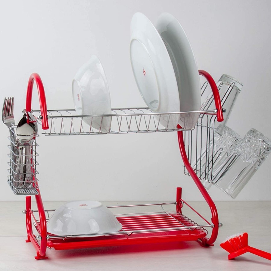 Jual Rak Piring / Dish Rack 2 Susun Sakura Cookmaster | Shopee Indonesia