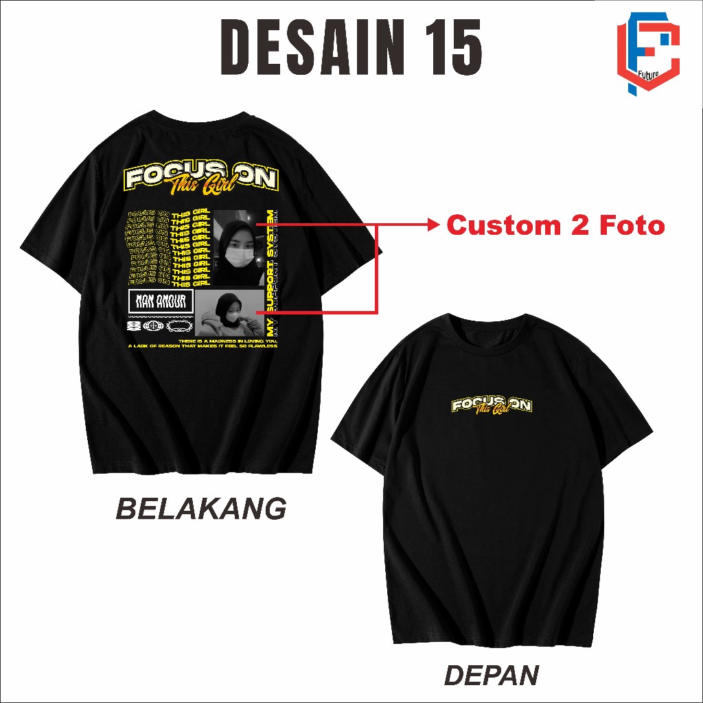 Jual Baju Kaos Streetwear Custom Foto & Gambar Aesthetic || Kaos Viral ...