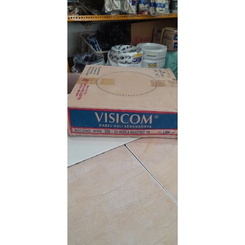 Jual KABEL LISTRIK MERK VISICOM TUNGGAL NYM / KAWAT MURNI 2X1.5 PANJANG ...