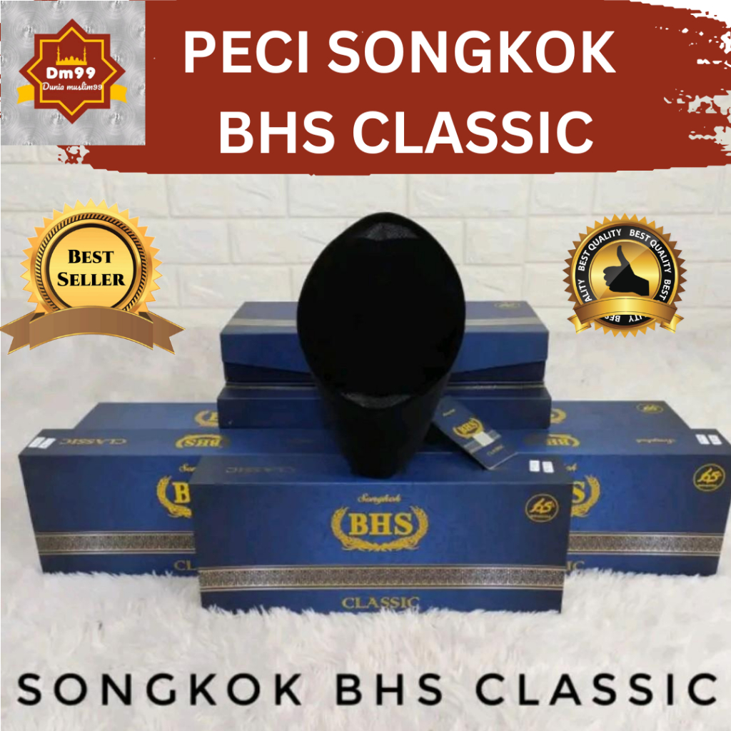 Jual Peci Songkok Muslim BHS Classic Warna Hitam Tinggi 9 Cm | Shopee ...
