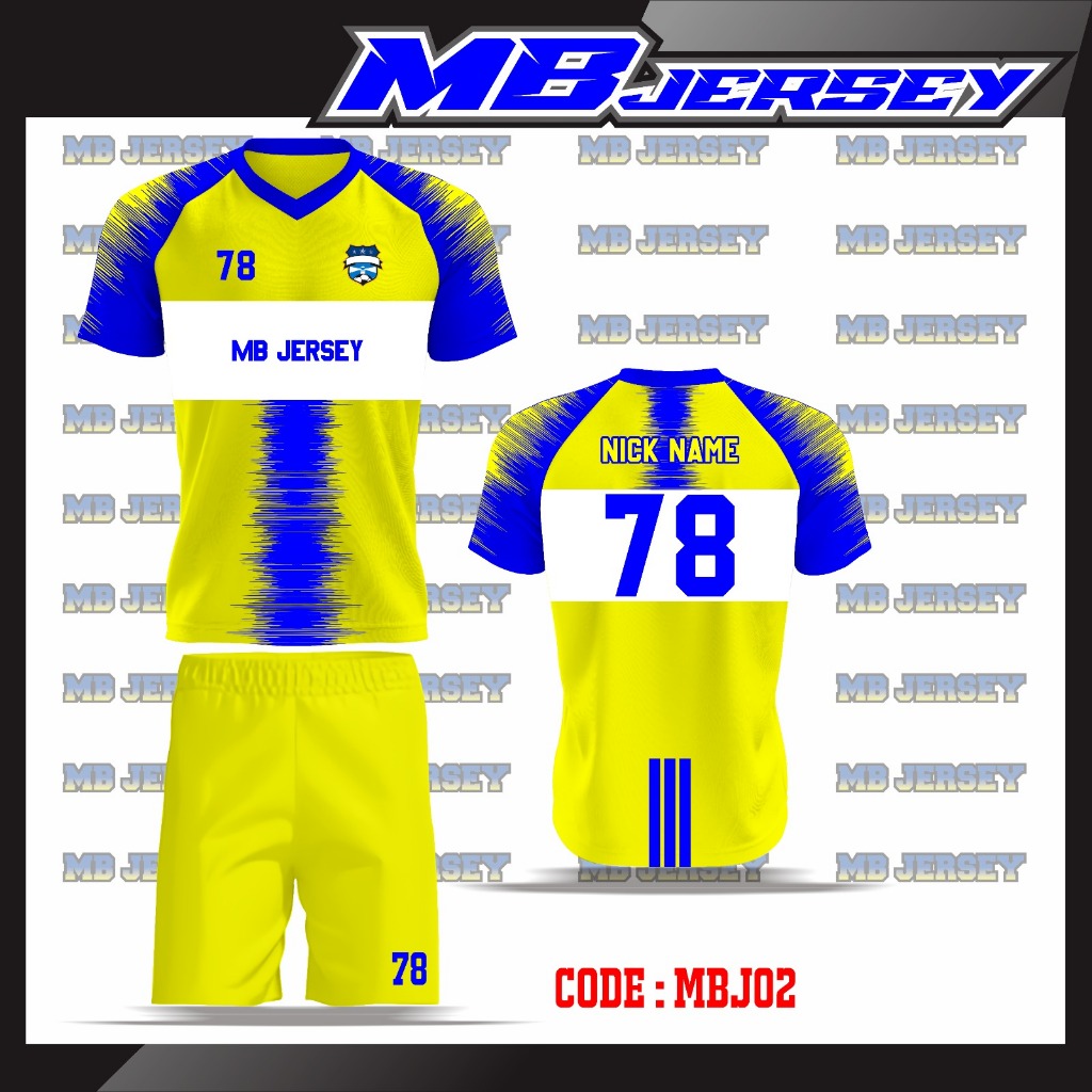 Jual Jersey Futsal, Custom satuan free Sponsor, Nama, Dan nomor ...