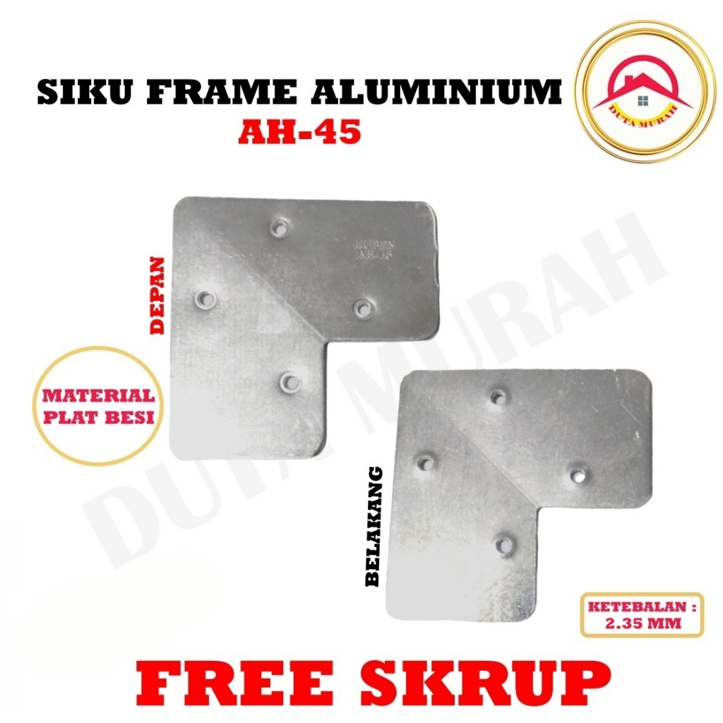 Jual AH-45 SIKU FRAME ALUMINIUM / SIKU SUDUT AH-45 | Shopee Indonesia