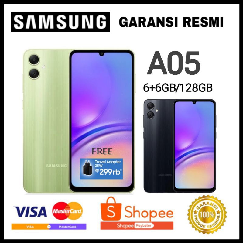 Jual SAMSUNG A05 Ram 6+6GB/128GB GARANSI RESMI | Shopee Indonesia