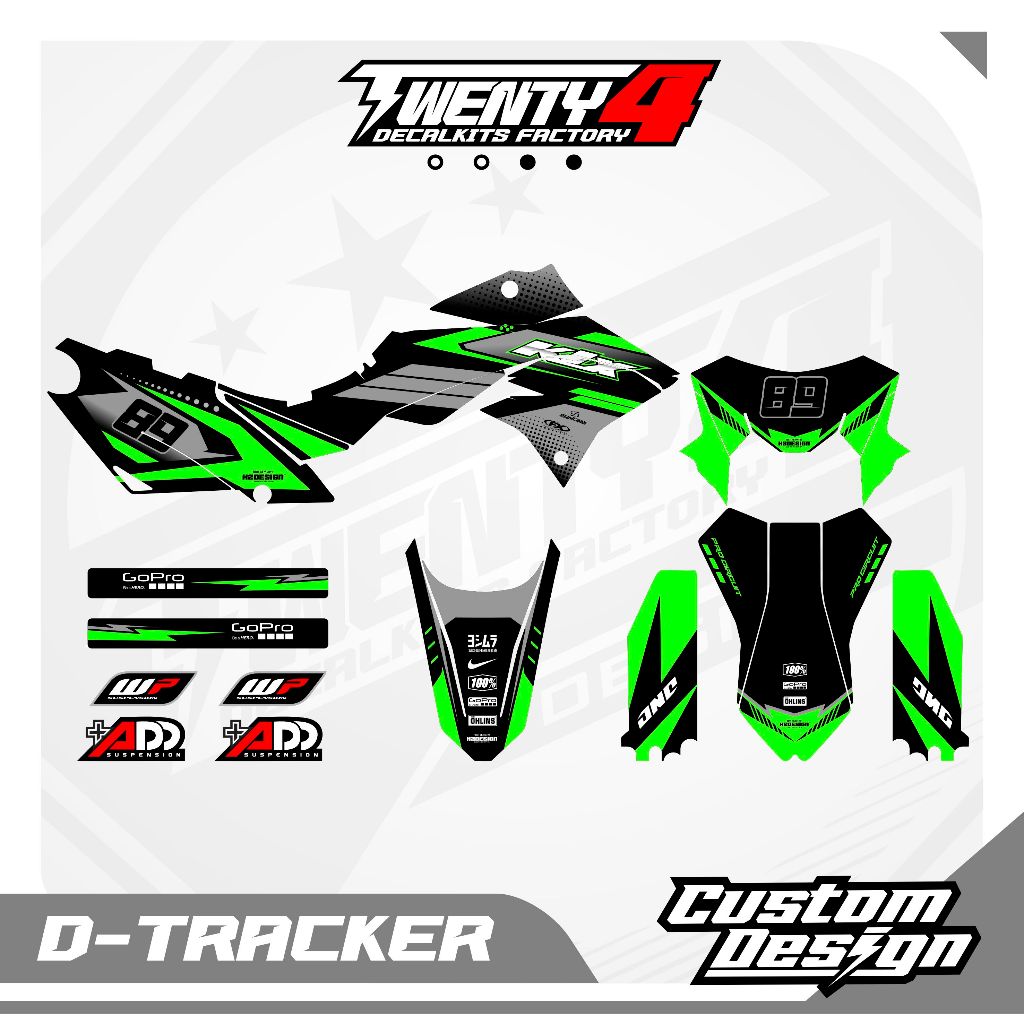 Jual Decal Kawasaki Dtracker - Decal Klx BF - Free Custom Design ...