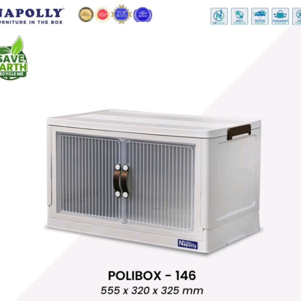 Jual LEMARI PORTABLE PORTABEL LIPAT PAKAIAN BAJU RAK BUKU KANTOR LOKER SERBAGUNA NAPOLLY POLYBOX ...