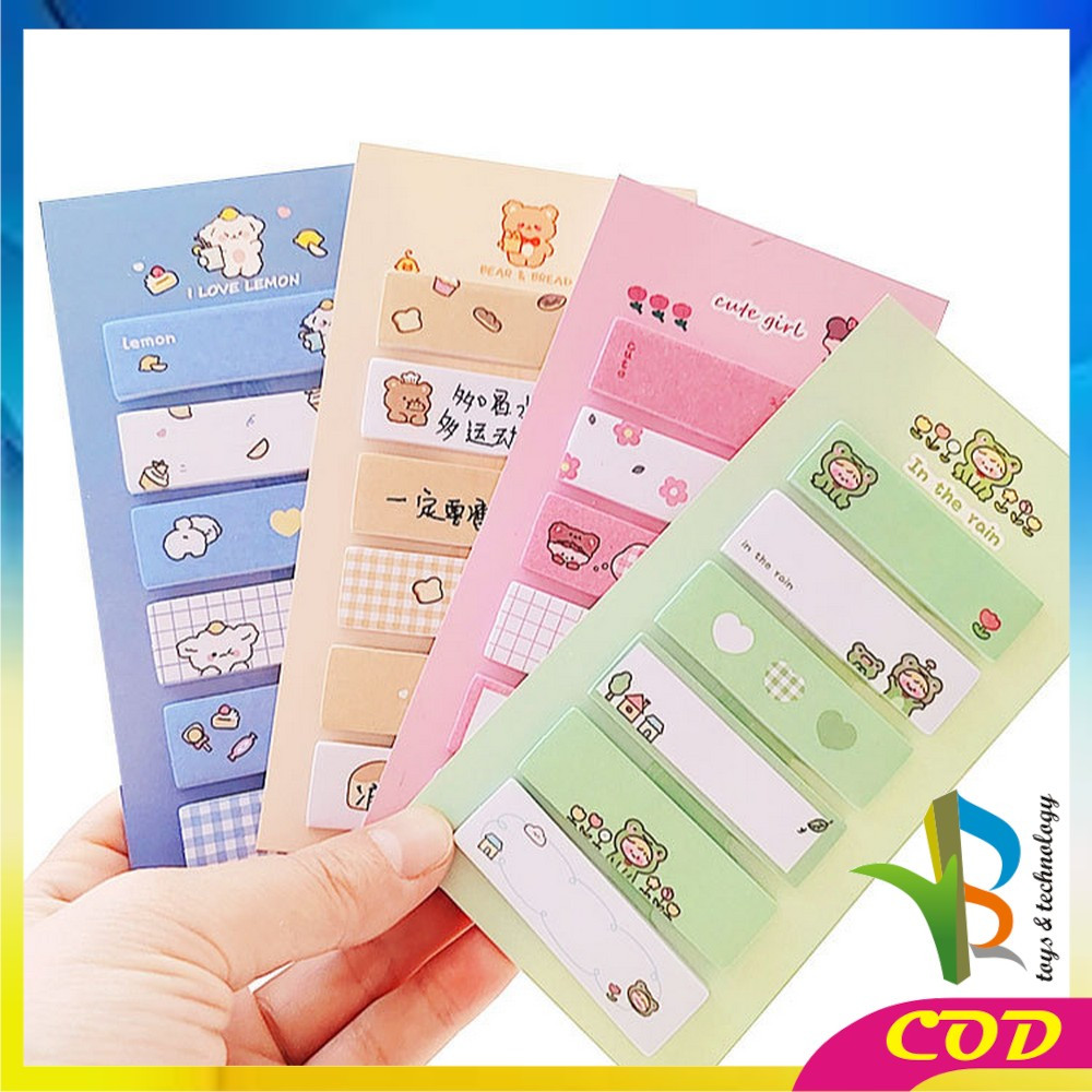Jual RB-A79 Sticky Note 6 Baris 120 Lembar Karakter Lucu / Kertas Memo ...