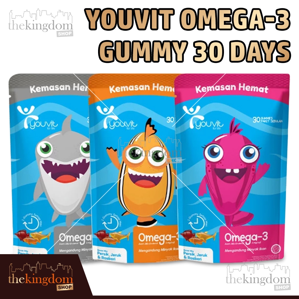 Jual Youvit Omega-3 Gummy Kids 30 Days Suplemen Vitamin Anak Multivitamin Ikan Kesehatan Otak ...