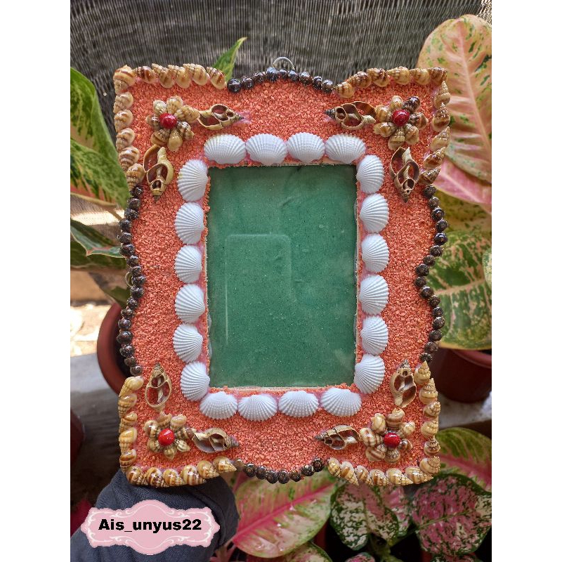 Jual Frame Foto / Frame foto dari kerang / Tempat foto ( 3R ) / Pigura ...