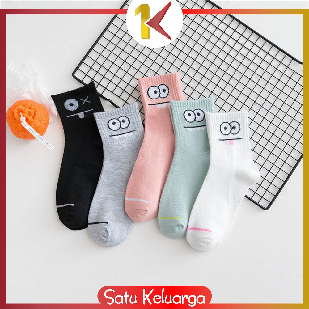 Jual SK-P626 Kaos Kaki Panjang Diatas Mata Kaki Pria Wanita Motif Mata ...