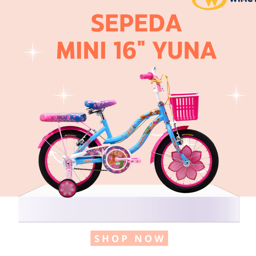 Jual Sepeda Anak Mini Wimcycle Yuna Ukuran 16/18/20 Inch | Shopee Indonesia