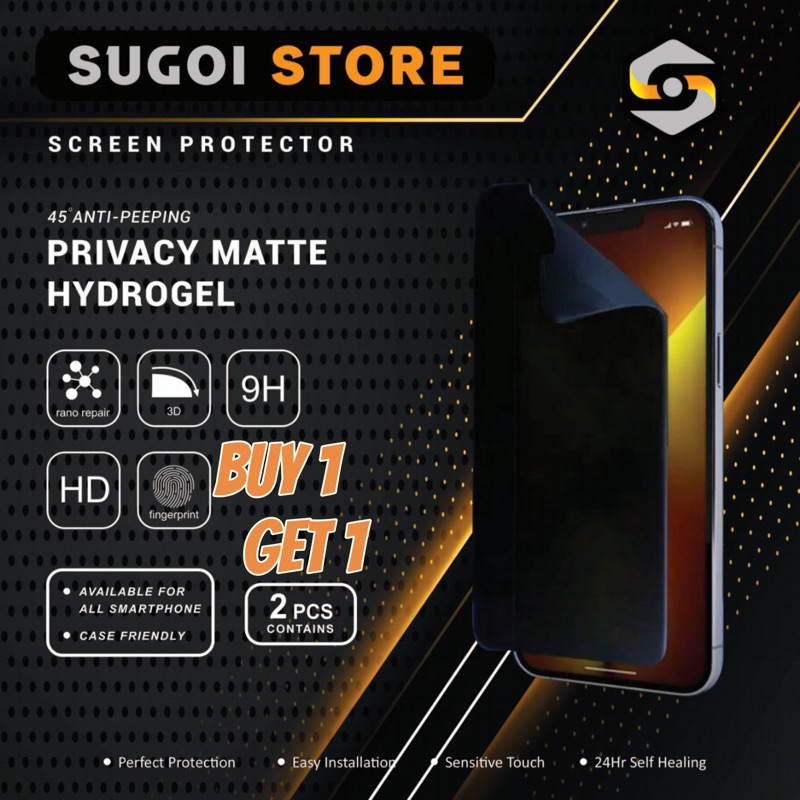 Jual Anti Gores Hydrogel Privacy Matte - Screen Protector Semua Tipe ...