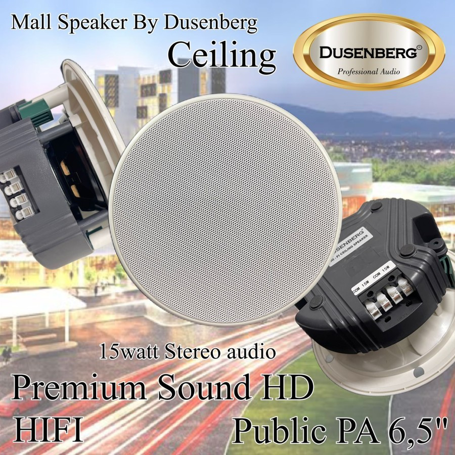 Jual Speaker Ceiling DUSENBERG 6,5 Inch 15 Watt, Premium Sound HD HIFI ...