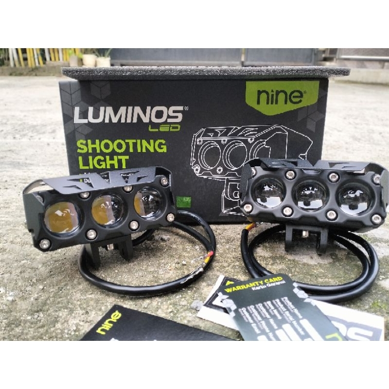 Jual LAMPU SOROT NINE LED Q9 2 WARNA PUTIH KUNING HI/LO 35 WATT ...