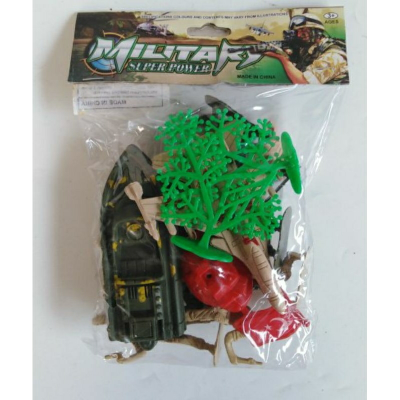 Jual mainan figure set tentara plastik dan diorama, speedboat dan jet tempur - Military super ...