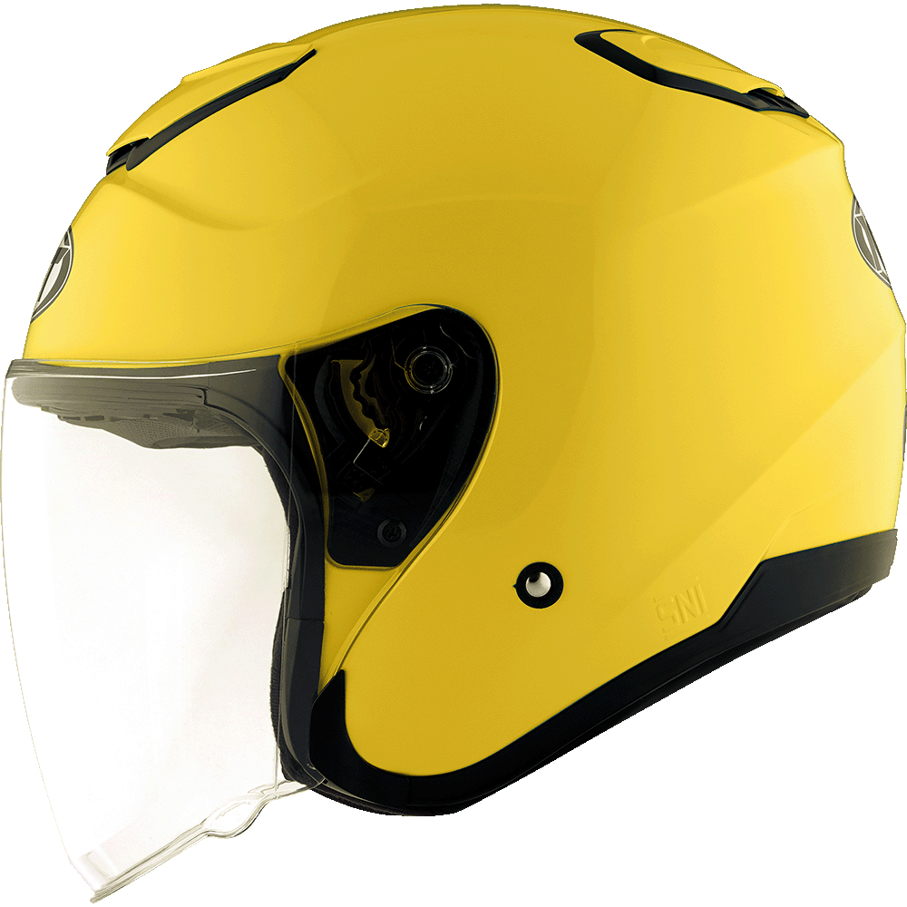 Jual HELM KYT KYOTO R SOLID - LEMON YELLOW | Shopee Indonesia