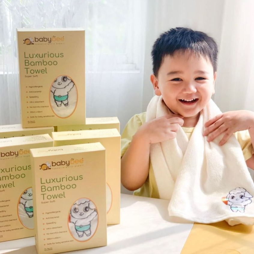 Jual Babybee Handuk Bambu Anak Bayi Luxurious Baby Bamboo Towel ...