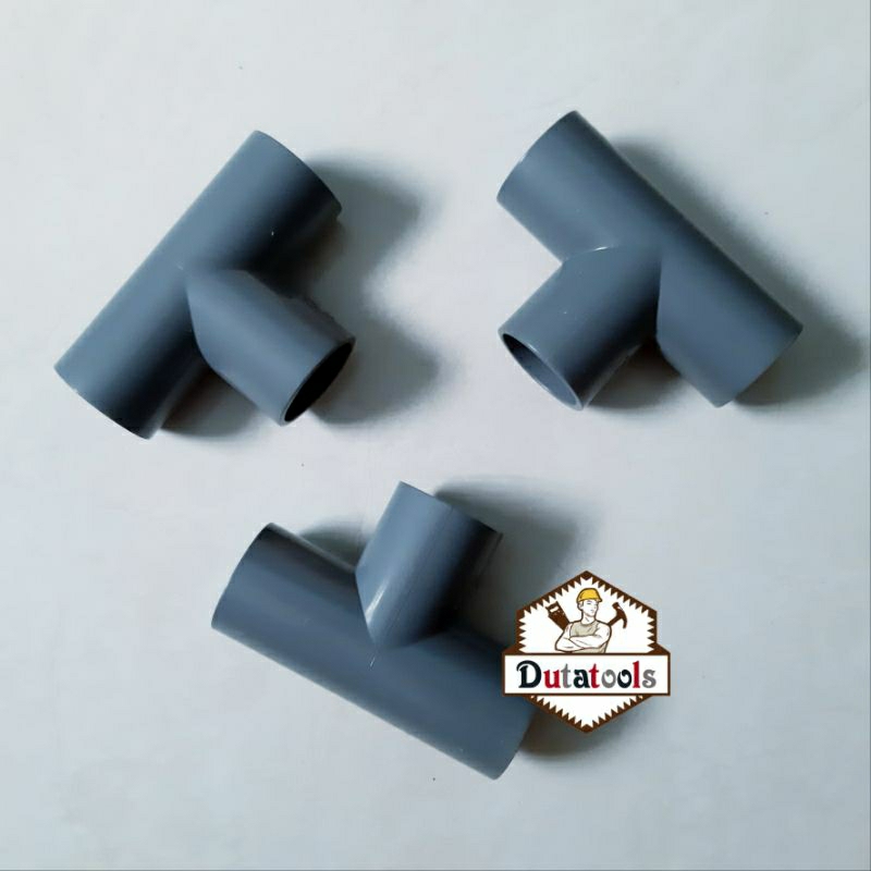 Jual Tee pipa pvc 3/4" TRILLIUN/sambugan paralon pipa pvc/T cabang 3 | Shopee Indonesia
