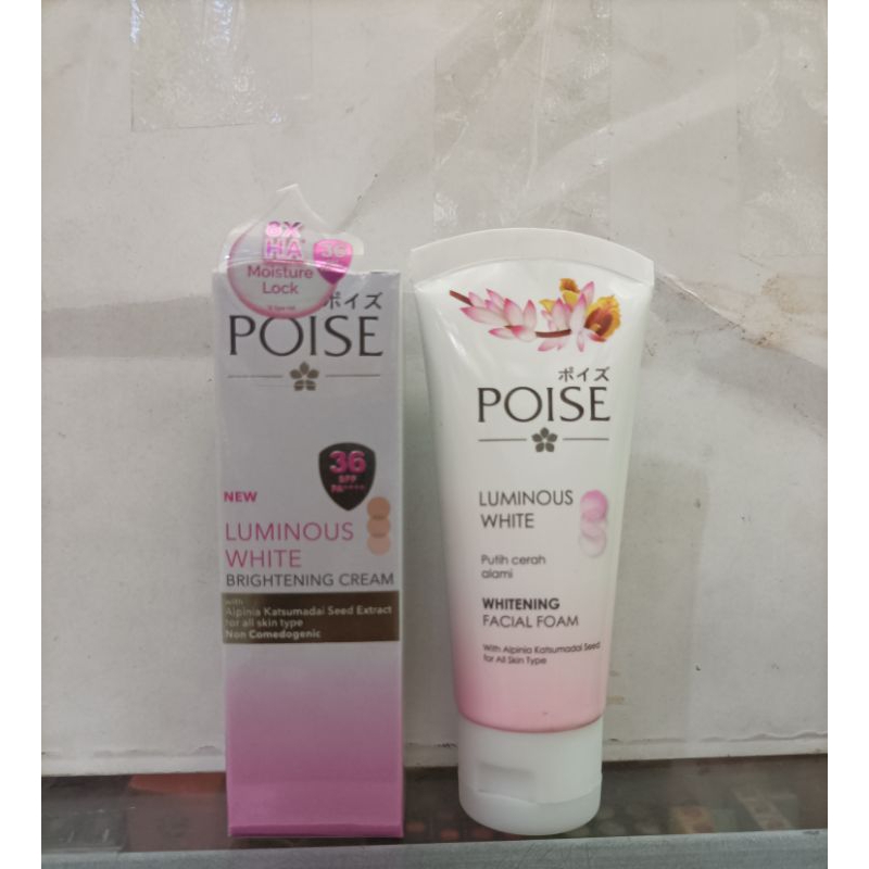 Jual poise paket cream & sabun wajah cream 20ml& sabun wajah 50g ...