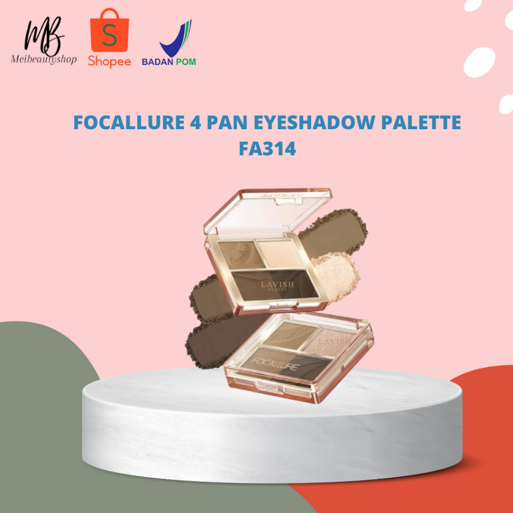 Jual FOCALLURE 4 Pan Eyeshadow Palette FA314 | Shopee Indonesia
