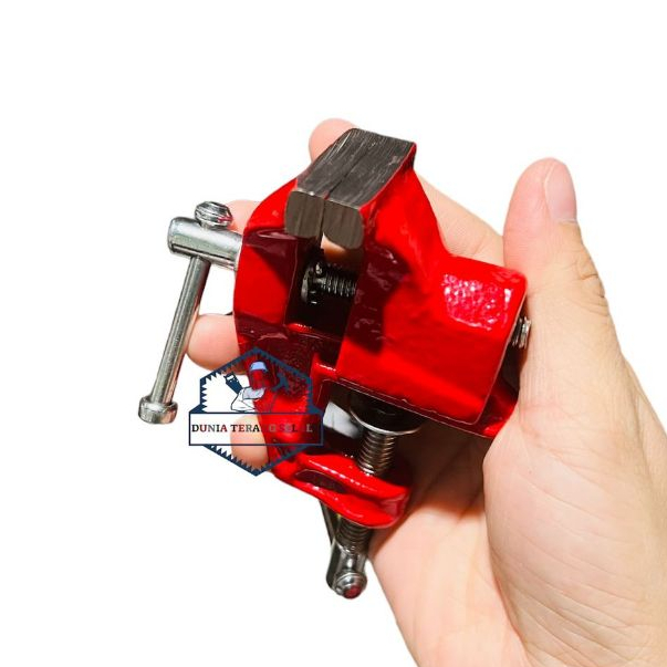 Jual Catok Meja HDT 40mm Fix Merah - Catok Crafting Vice Clamp Mini ...