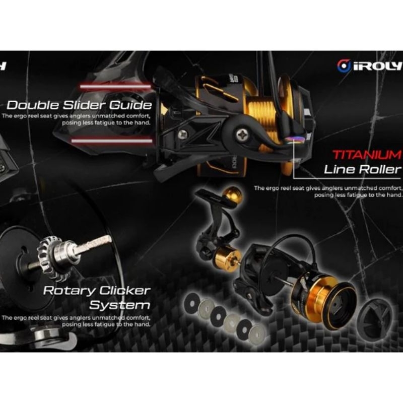 Jual Reel IROLY INTEGRA SW body carbon, titanium line roller | Shopee ...