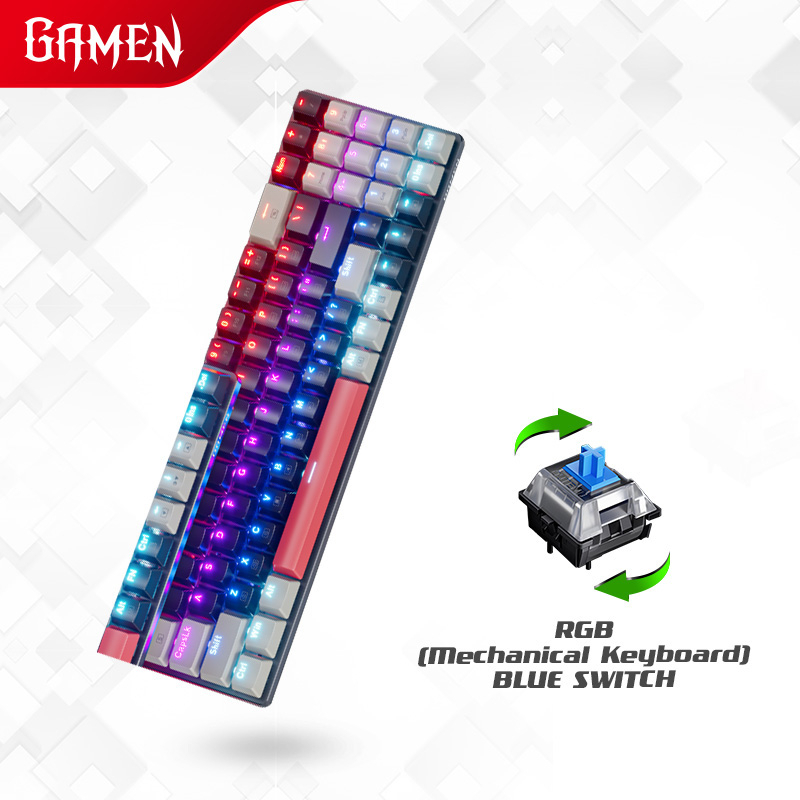 Jual GAMEN Titan Elite Keyboard Gaming Mechanical Keyboard Pluggable ...
