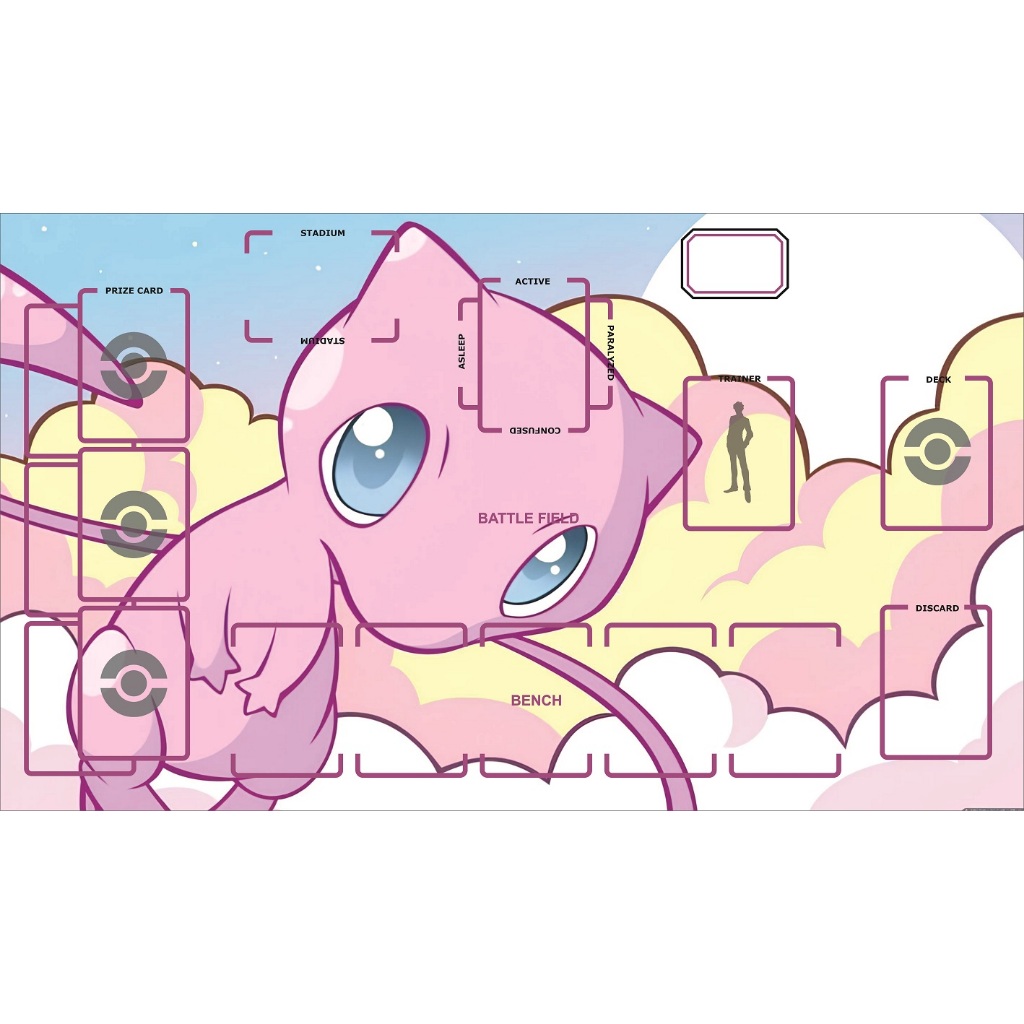Jual POKEMON TCG PLAYMATE SINGLE SIDE, ALAS MAIN KARTU POKEMON SATU ...