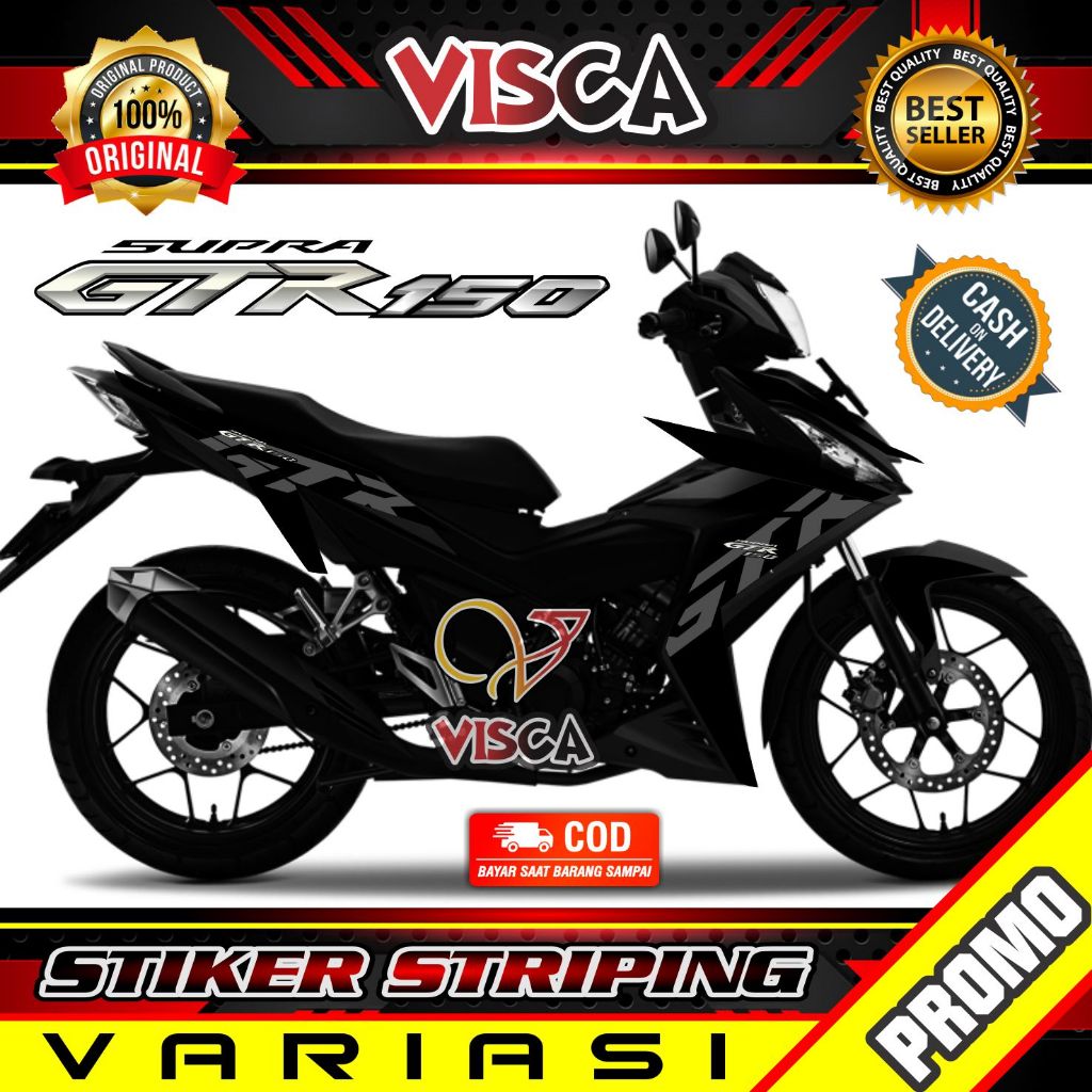 Jual Stiker Striping Honda Supra GTR 150 Variasi POLOS | Shopee Indonesia