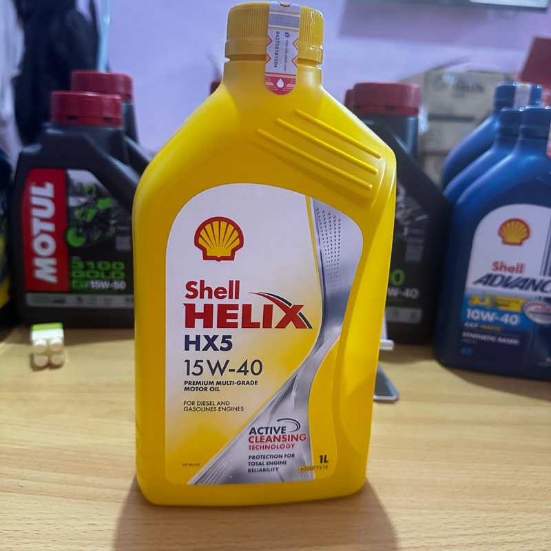 Jual OLI SHELL HELIX HX5 15W40 Ori untuk mobil | Shopee Indonesia