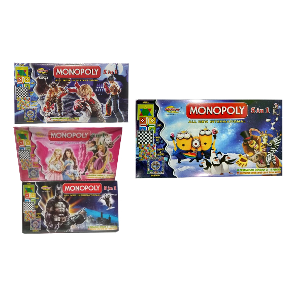 Jual Monopoly 5in1 Box Besar / Mainan Anak Monopoli Besar / Monopoli ...