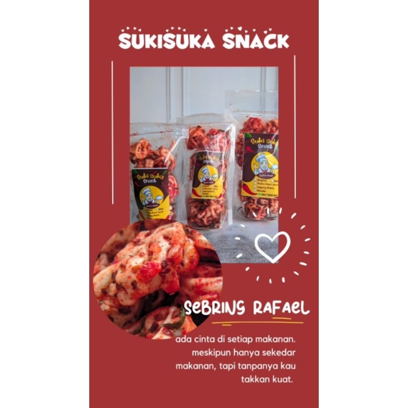 Jual kerupuk seblak kering rafael daun jeruk uk 50g / kerupuk pedas ...