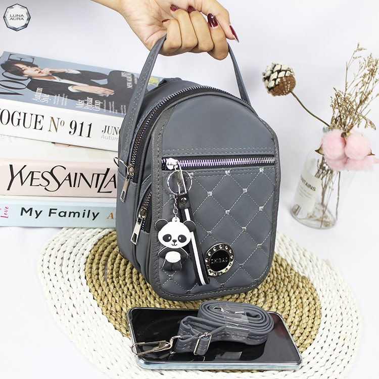 Jual Luna Aura Tas Ransel Mini Wanita Olivia Parasut Nilon 3 Ruang Tas ...