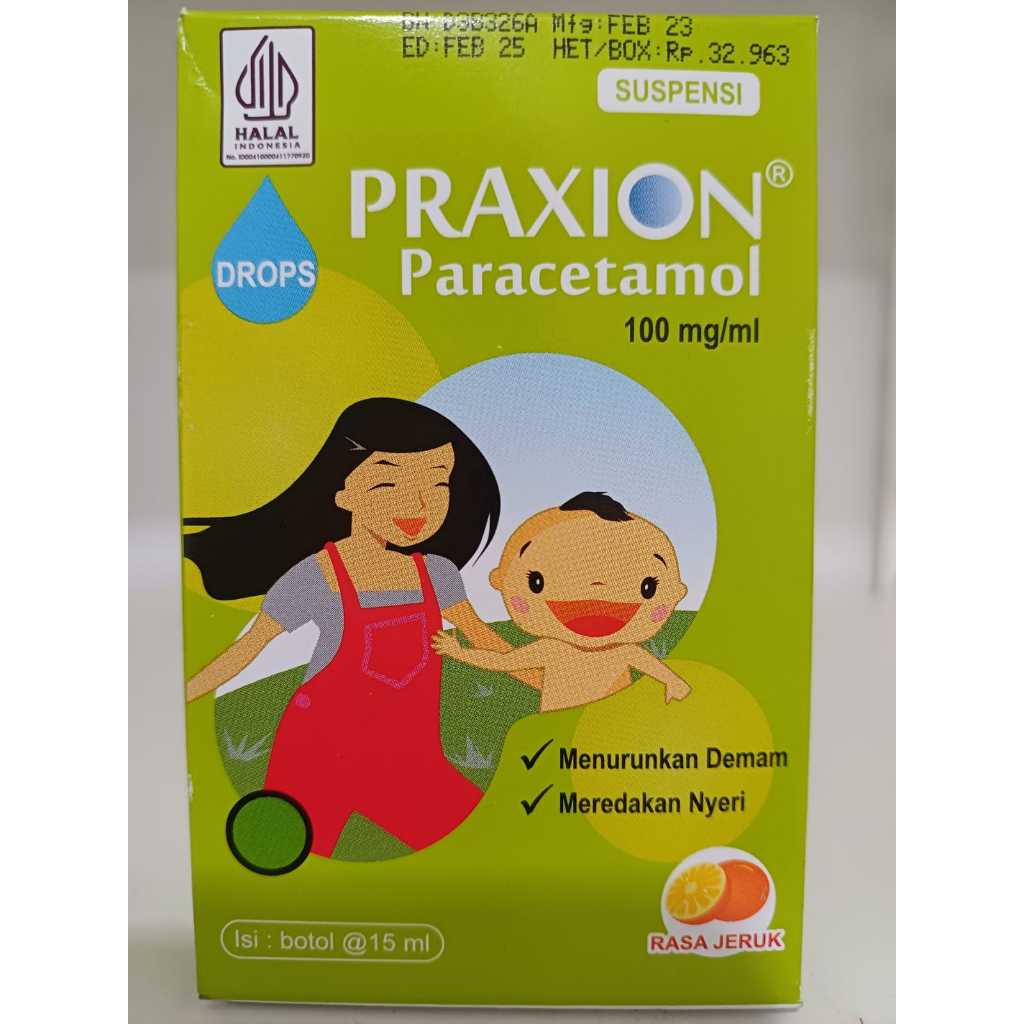 Jual Praxion Drops obat demam rasa jeruk (15ml) | Shopee Indonesia