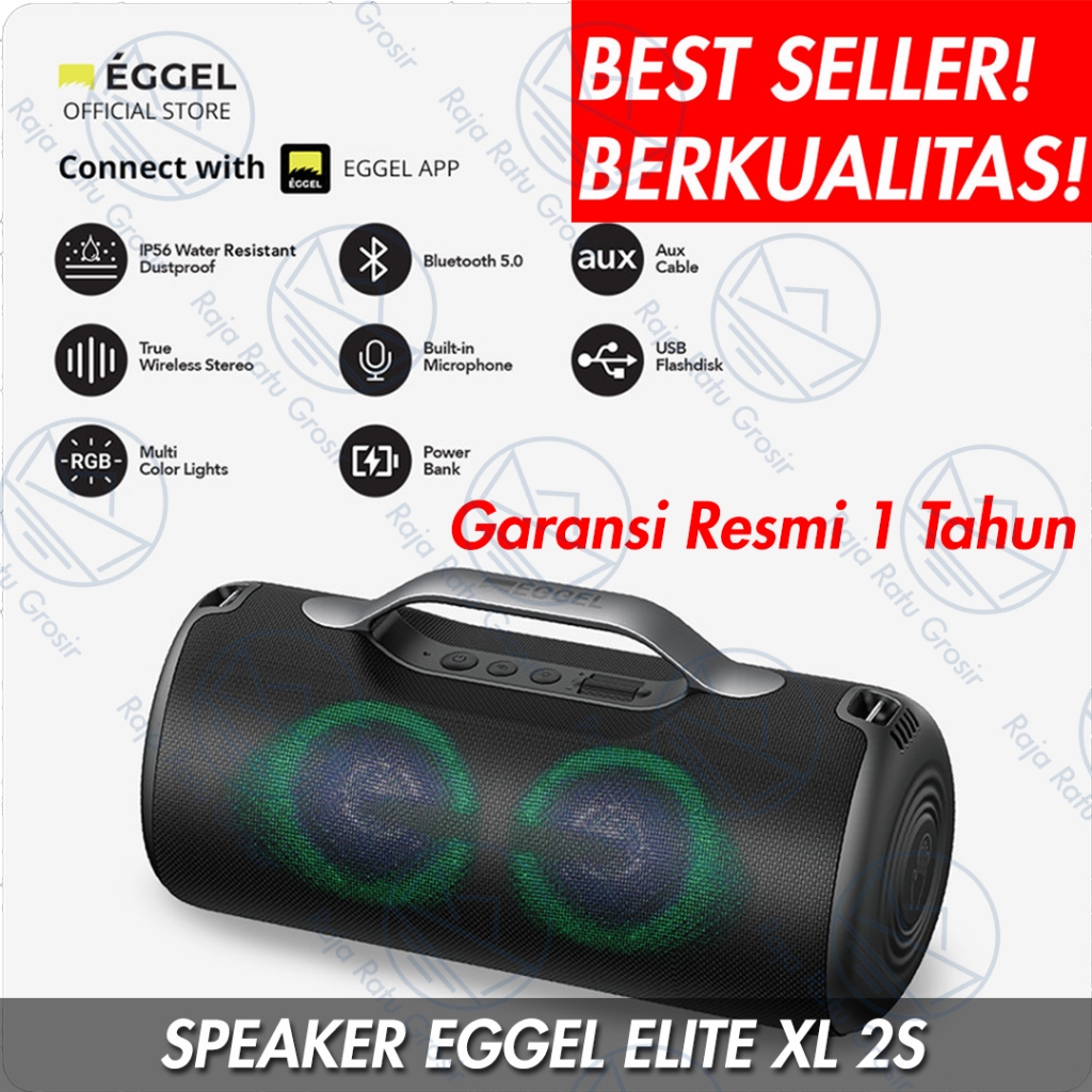 Jual Speaker EGGEL Elite XL 2S Wireless Bluetooth Portable Waterproof ...