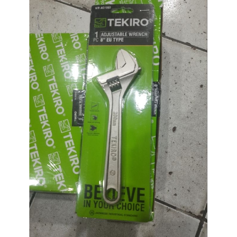 Jual Tekiro Kunci Inggris 8 Inch / Adjustable Wrench 8 Incih | Shopee ...