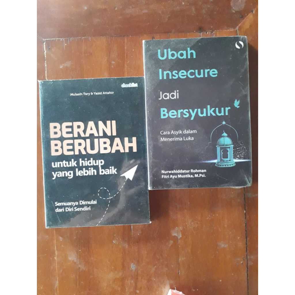 Jual paket 2 buku berani berubah dan ubah insecure jadi bersyukur ...