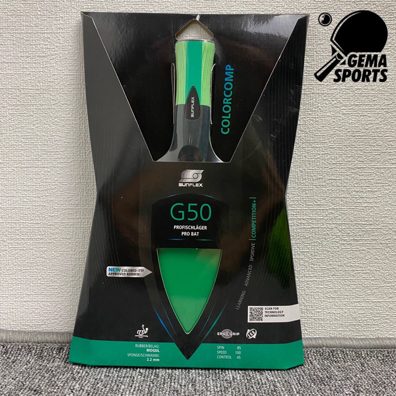 Jual Bet Pingpong Tenis Meja Sunflex G50 Green Rubber Original | Shopee Indonesia