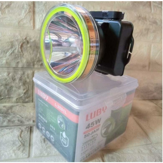 Jual Senter Kepala LED LUBY Super Terang Lithium L 2881L & L 2881K ...