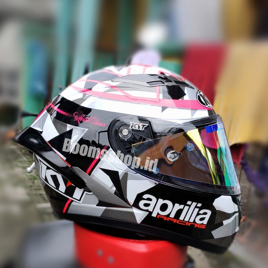 Jual HELM KYT FALCON REPAINT ESPARGARO PINK PAKET GANTENG HELM FULL ...