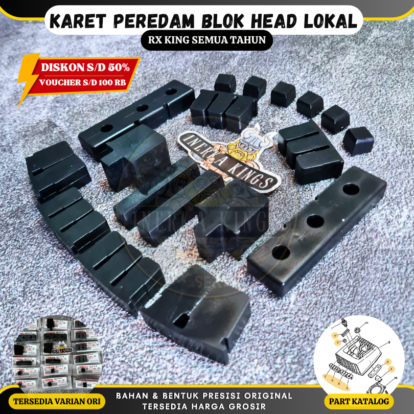 Jual Karet Peredam Blok Head Seher Absorber Rx King Lokal Fullset ...